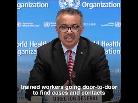 Dr Tedros talks about the importance of contact tracing in the context of COVID-19 pandemic