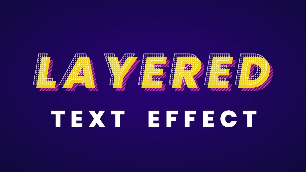 Layered Text Effect With CSS