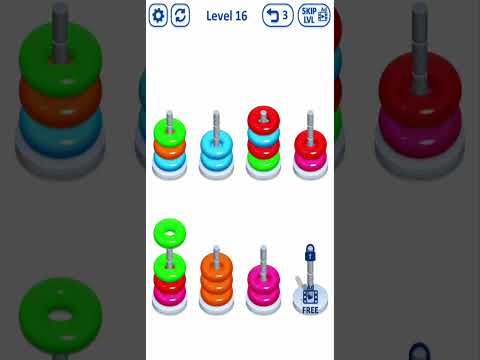 Color Hoop Beginner level 16. #colors #coloring #gamer #games #game #gamers
