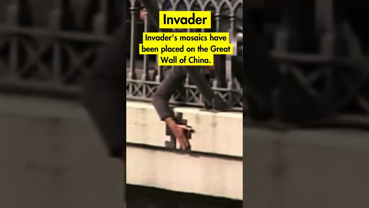 Street Artist: Space Invader 🚀 | #SpaceInvader #StreetArt #Shorts