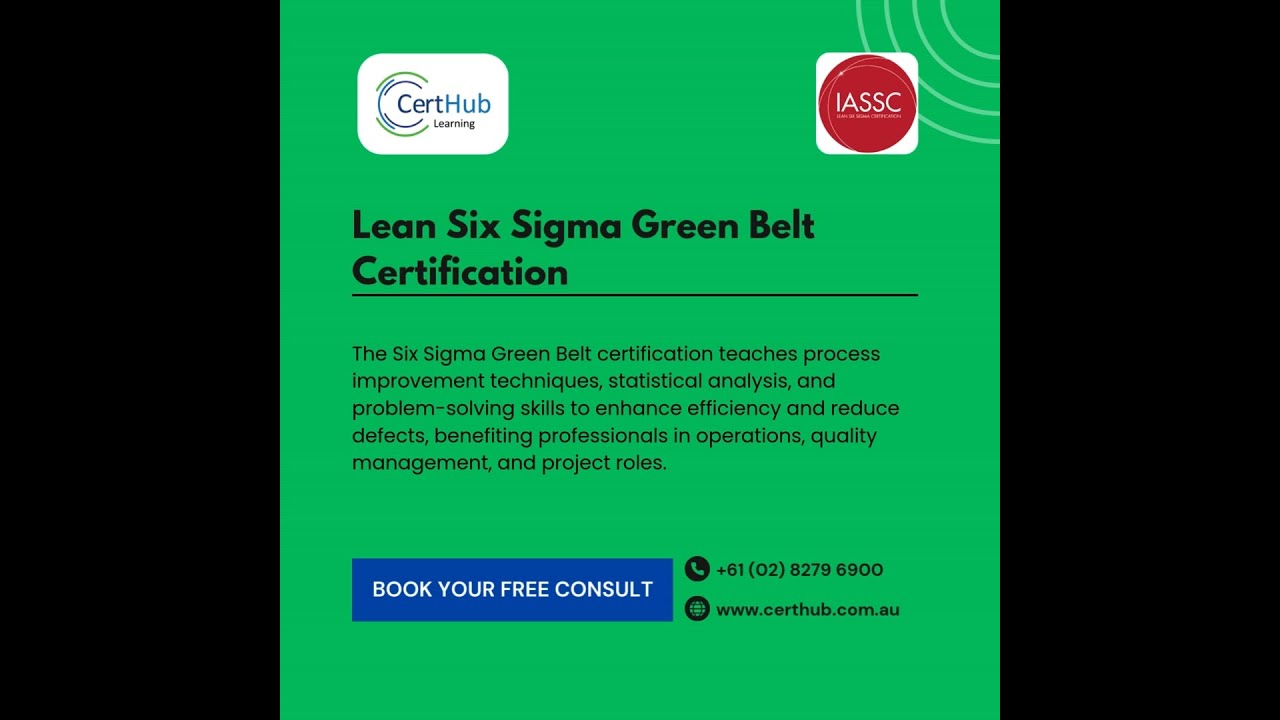 Lean Six Sigma Green Belt Certification from CertHub