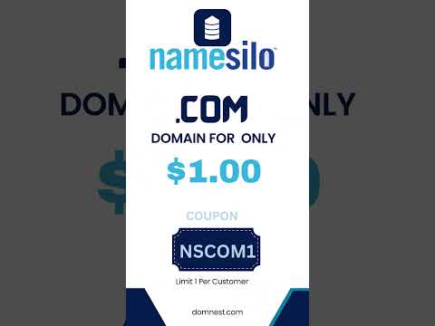 Get cheap .com Domain for Just $1.00 with NameSilo Coupon!