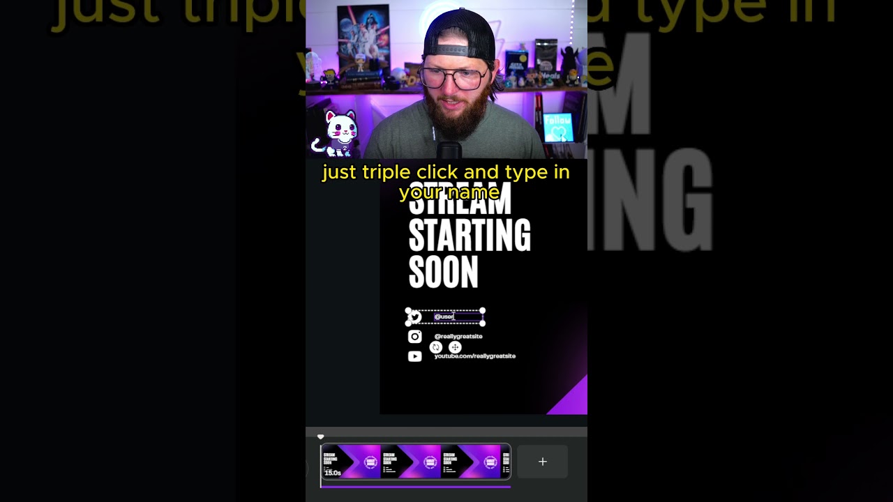 Insane Starting Soon Screen in Canva!