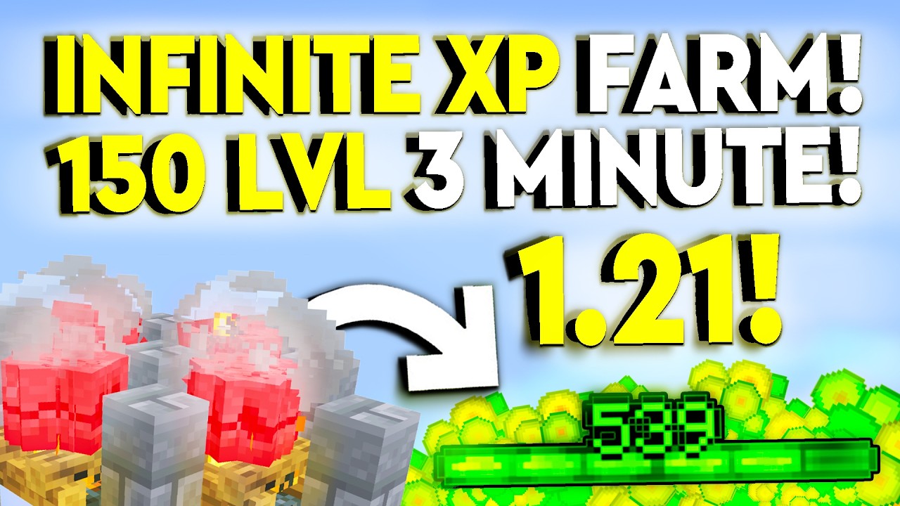 BEST 1.21 INFINITE XP FARM Minecraft Tutorial 150 Levels In 3 Minutes ...