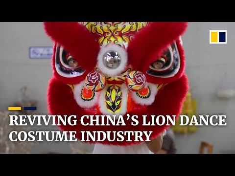 Guangdong rural craftsman revitalises traditional Chinese lion dance costume industry