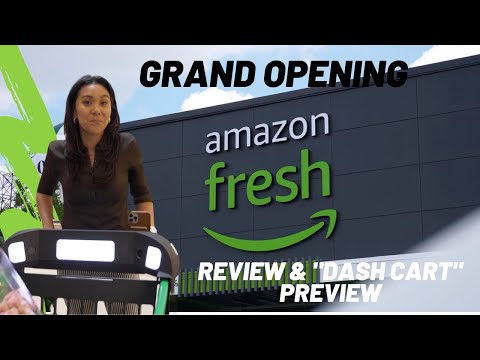 Inside the NEW Amazon Fresh "DASH CART" grocery store (Franconia Springfield, Virginia)