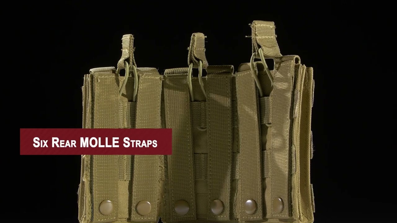 MOLLE Open Top Triple Mag Pouch- Rothco Product Breakdown