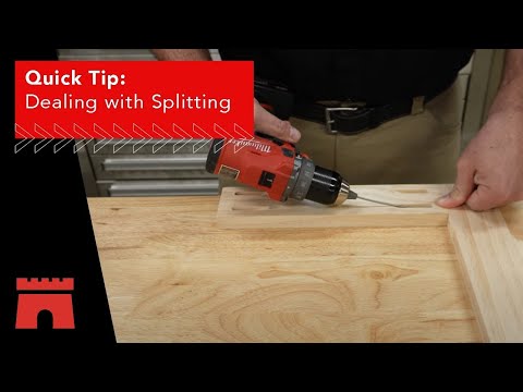 Quick Tip-Dealing with Material Splitting while Assembling Pocket Joints