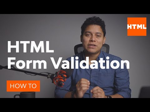 HTML5 Form Validation With the “pattern” Attribute