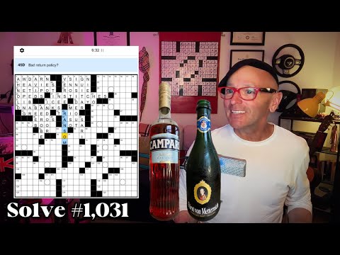 Let's Solve Sunday's NYT Crossword by Adam Wagner & Rebecca Goldstein with a Campari Spritz!