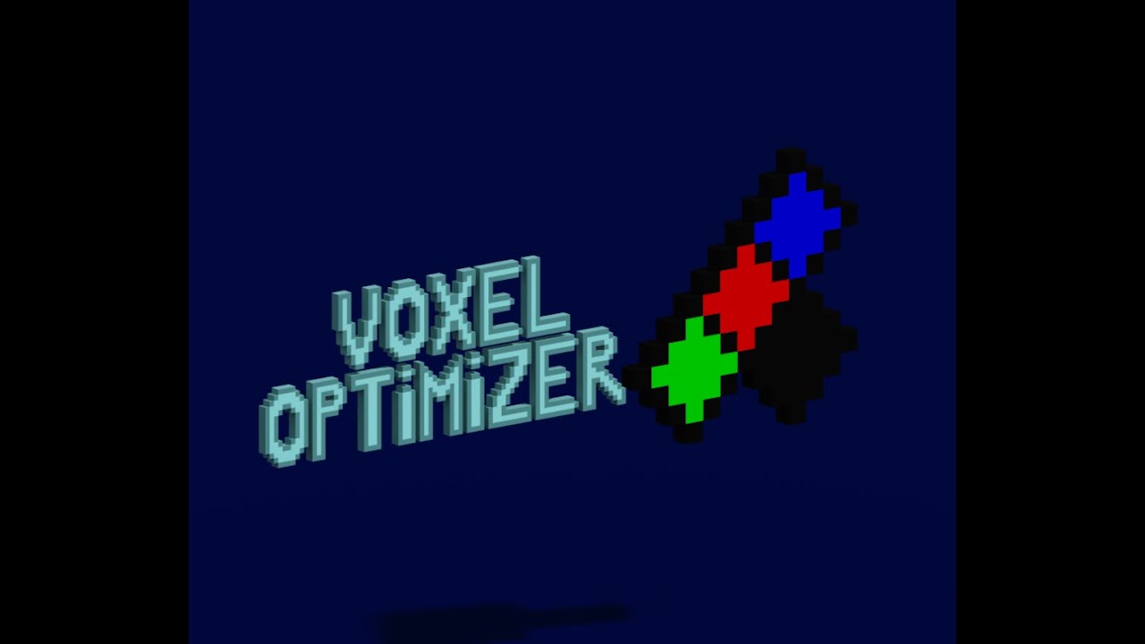 Optimize magicavoxel models with voxel optimizer