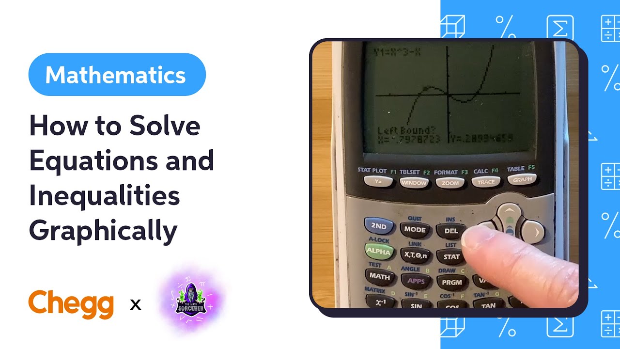 How to Solve Equations and Inequalities Graphically Ft. The Math Sorcerer