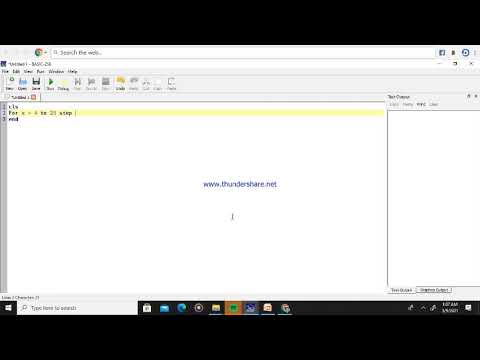 Basic 256 demo on editor FOR NEXT LOOP #1 1