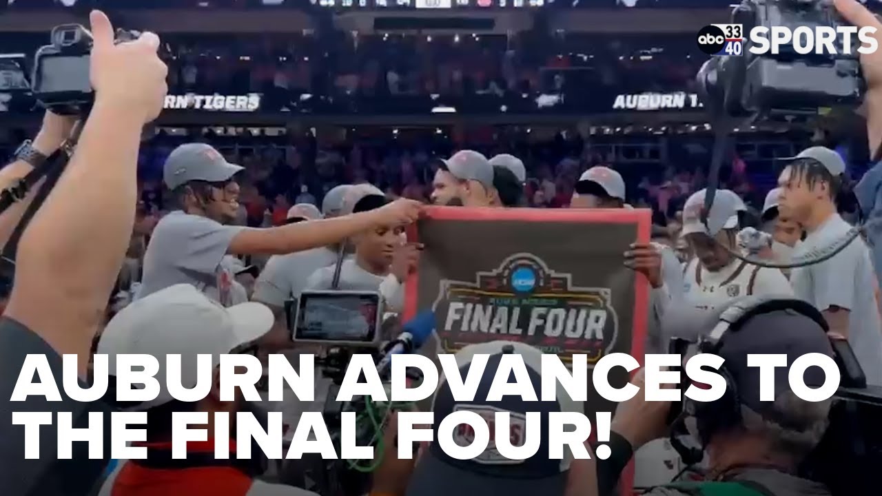 Auburn Advances to the Final Four for Second Time in School History! Postgame Celebration