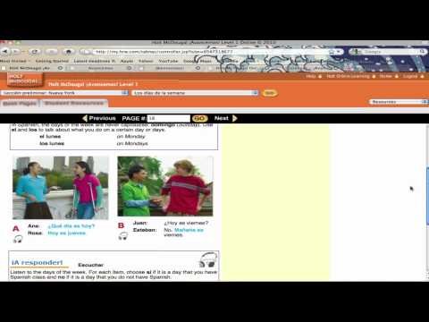 Avancemos Online Textbook