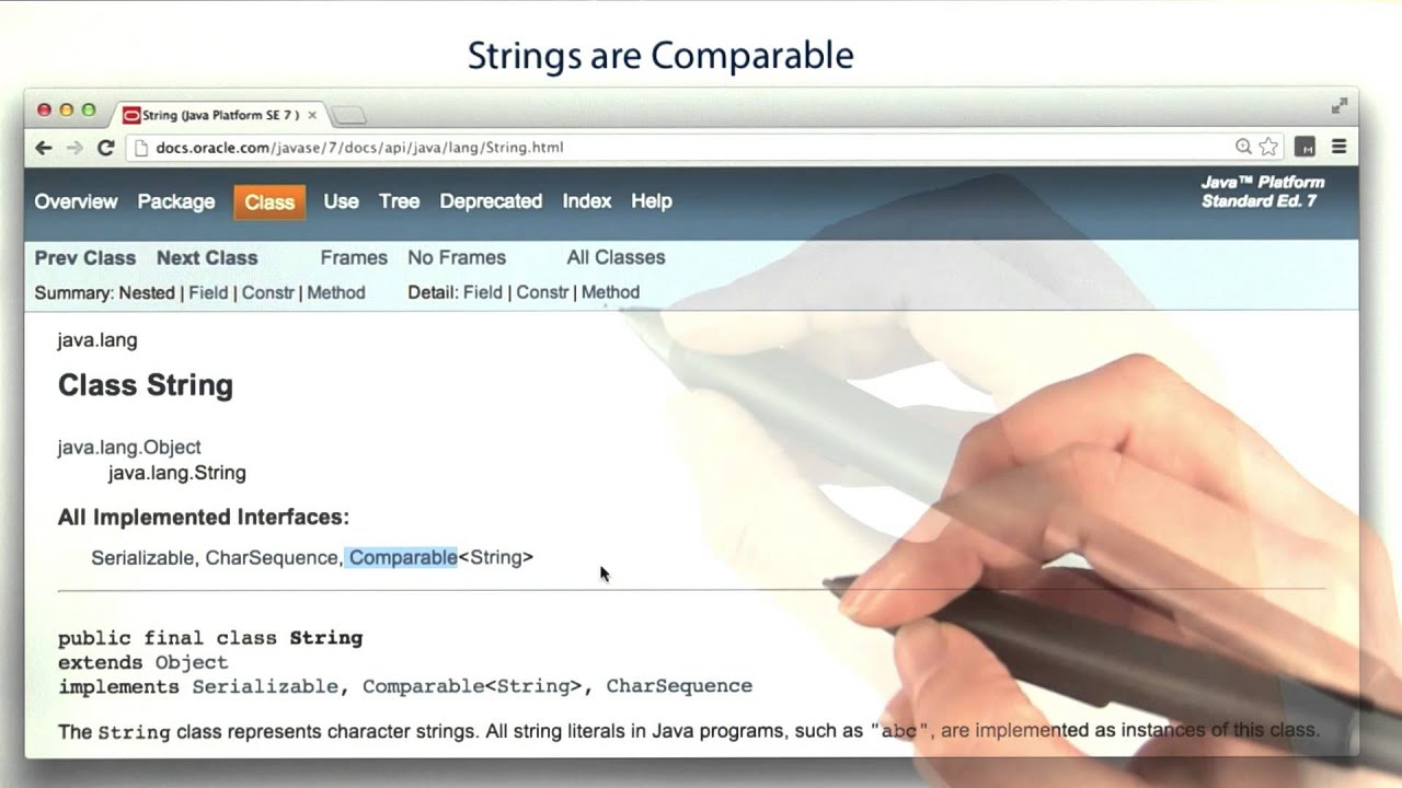 Strings Are Comparable - Intro to Java Programming