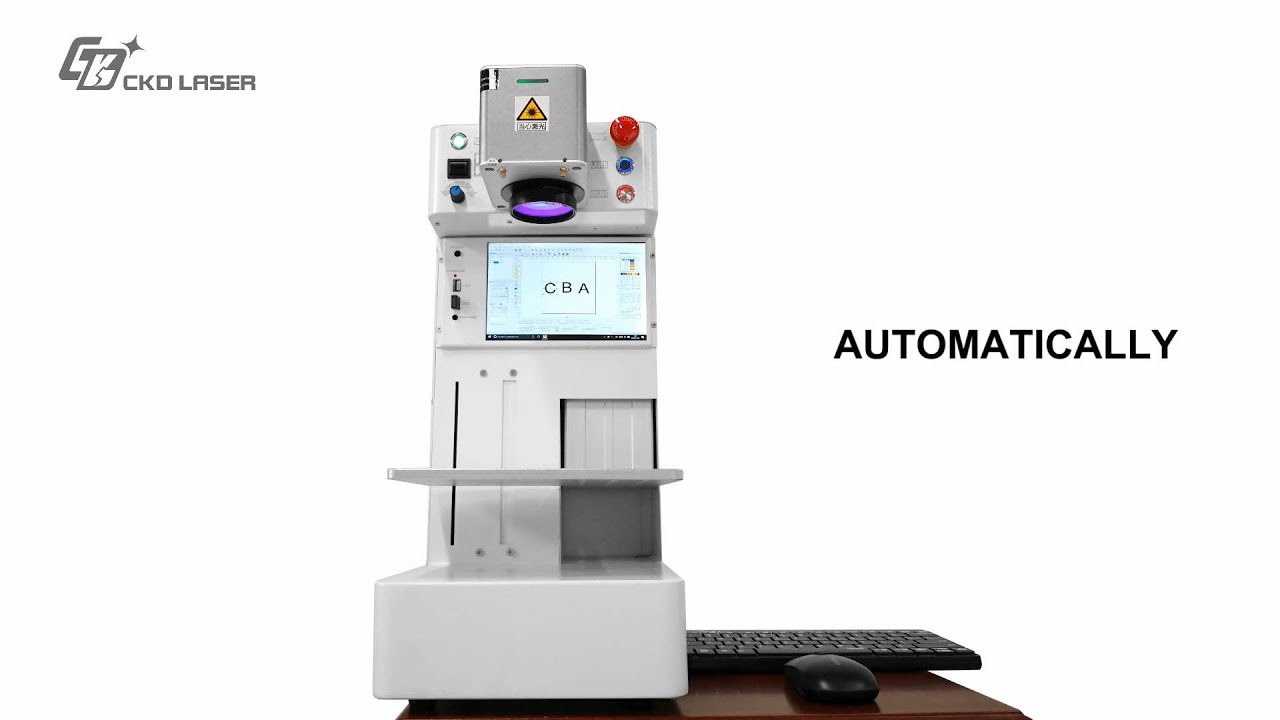 Auto-focus 20Kg Mini All-in-one fiber laser marking machine