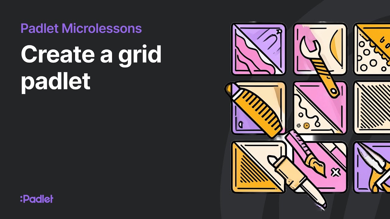 Create a grid padlet