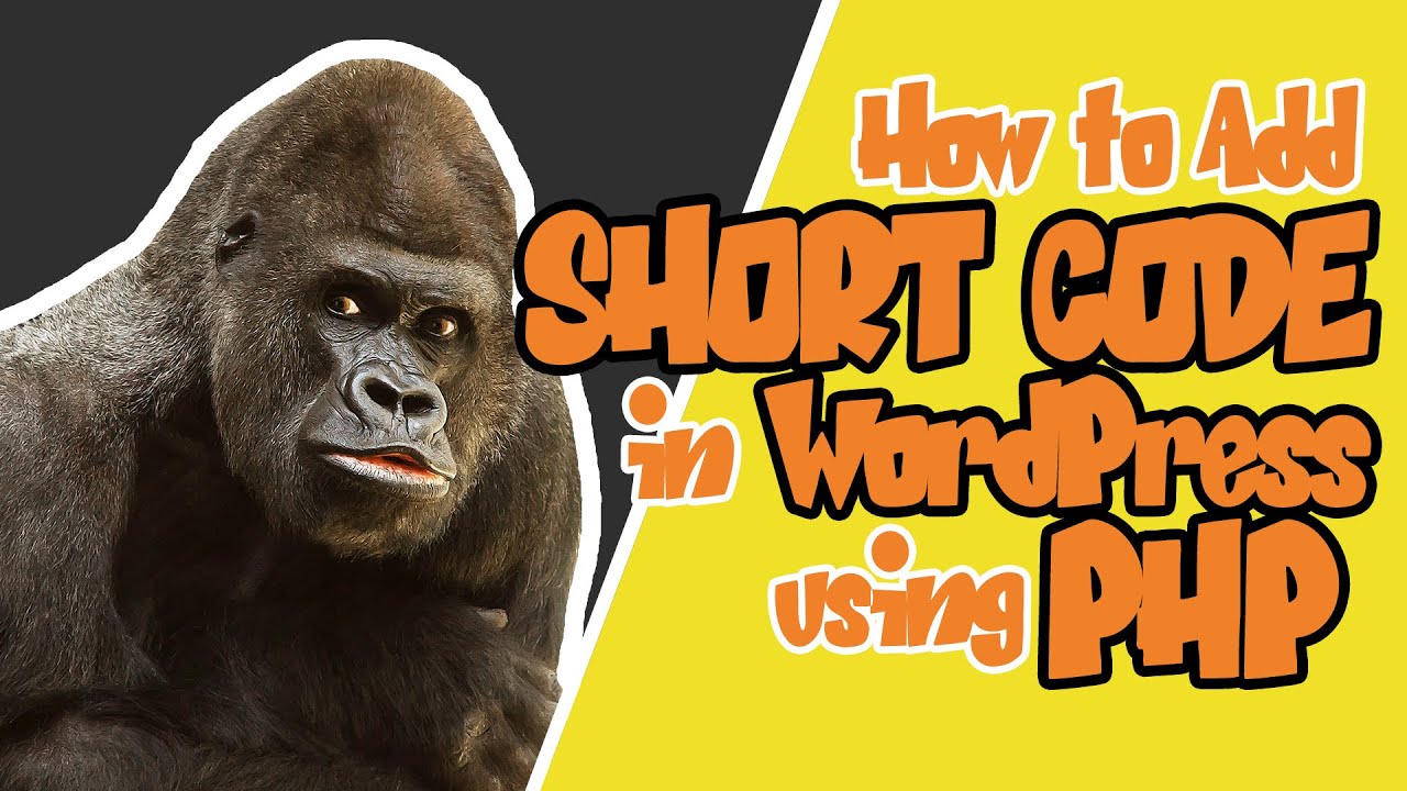 How to add Short Code & Custom Functions in WordPress using PHP in 2020