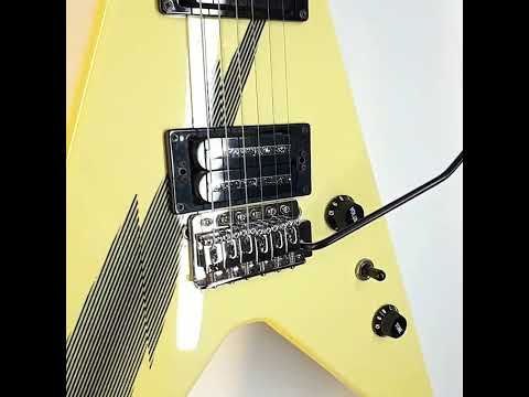 Aria Pro II XX Deluxe Flying V Japan 1984 - Crema | Reverb