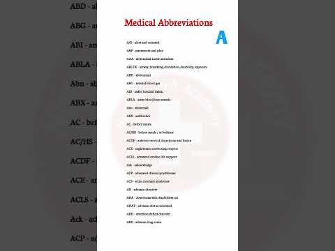 Medical abbreviations#
