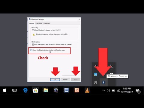 How to Fix Bluetooth Icon Missing From System Tray in Windows 10