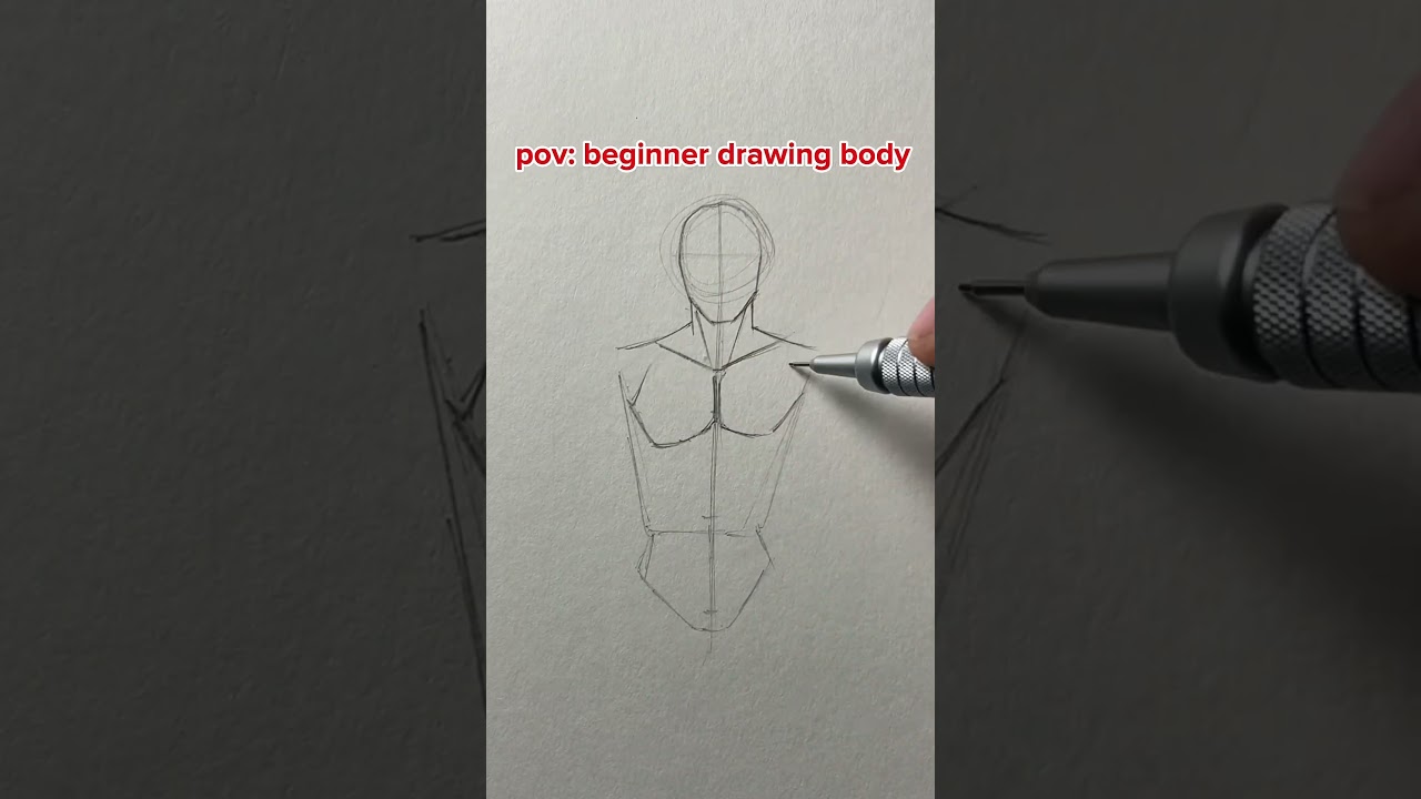 POV: beginners drawing body