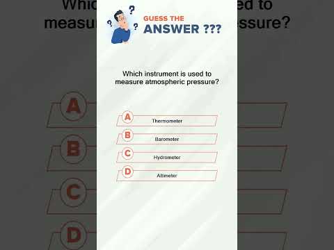 Which instrument is used to measure atmospheric pressure? #generalknowledge #currentaffairs #shorts