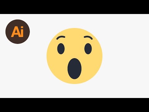 Learn How to Draw the Facebook Wow Emoji in Adobe Illustrator | Dansky