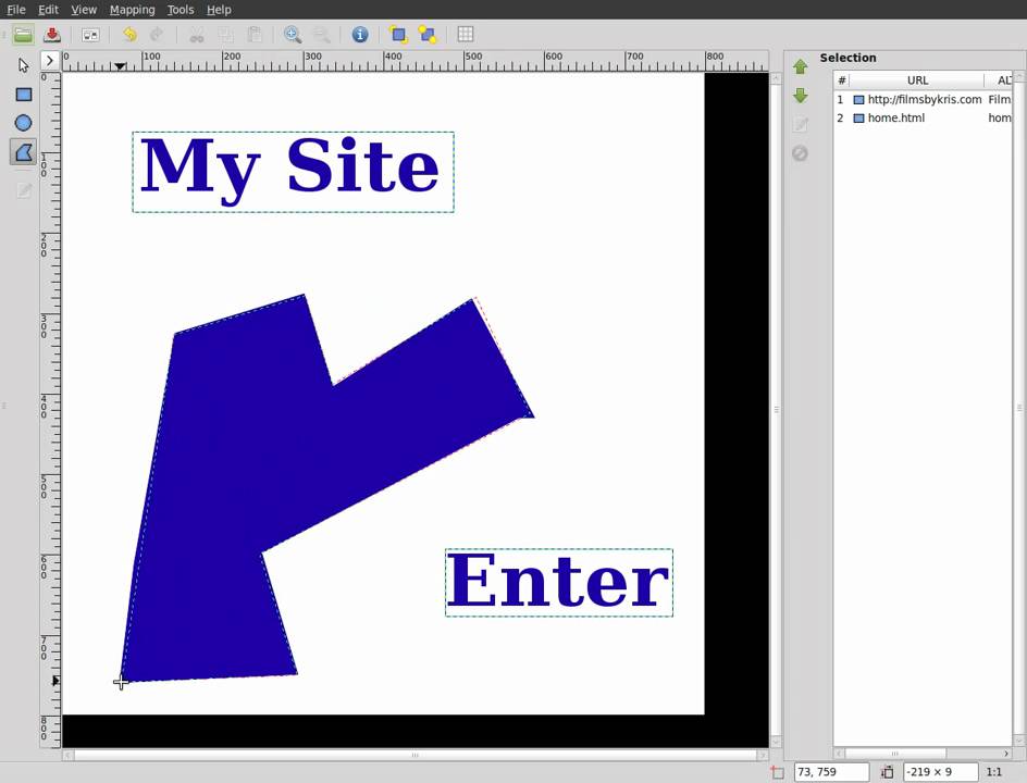 Image Mapping for HTML sites - With GIMP