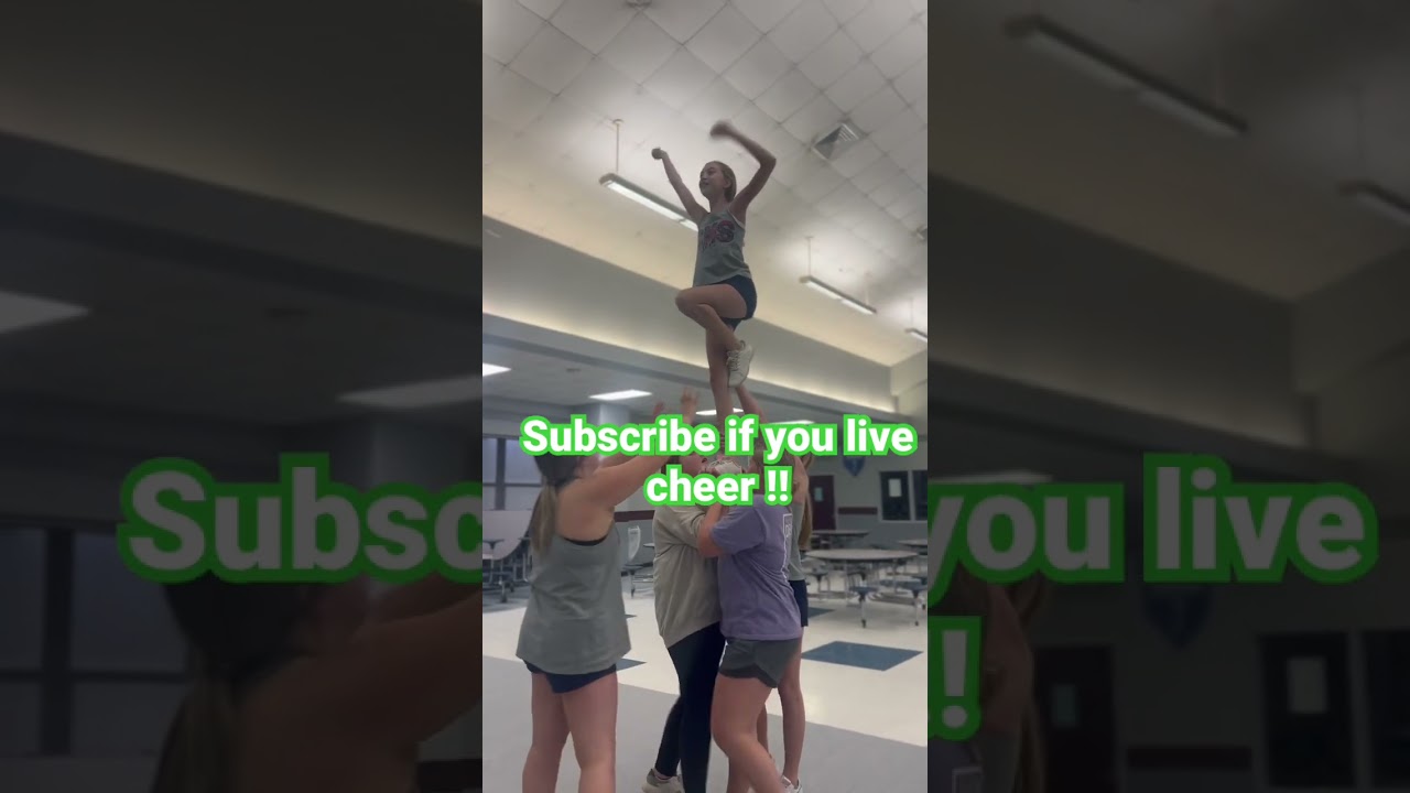 AMAZING CHEER STUNT!! #cheer #stunts #cheering #onemillionviews
