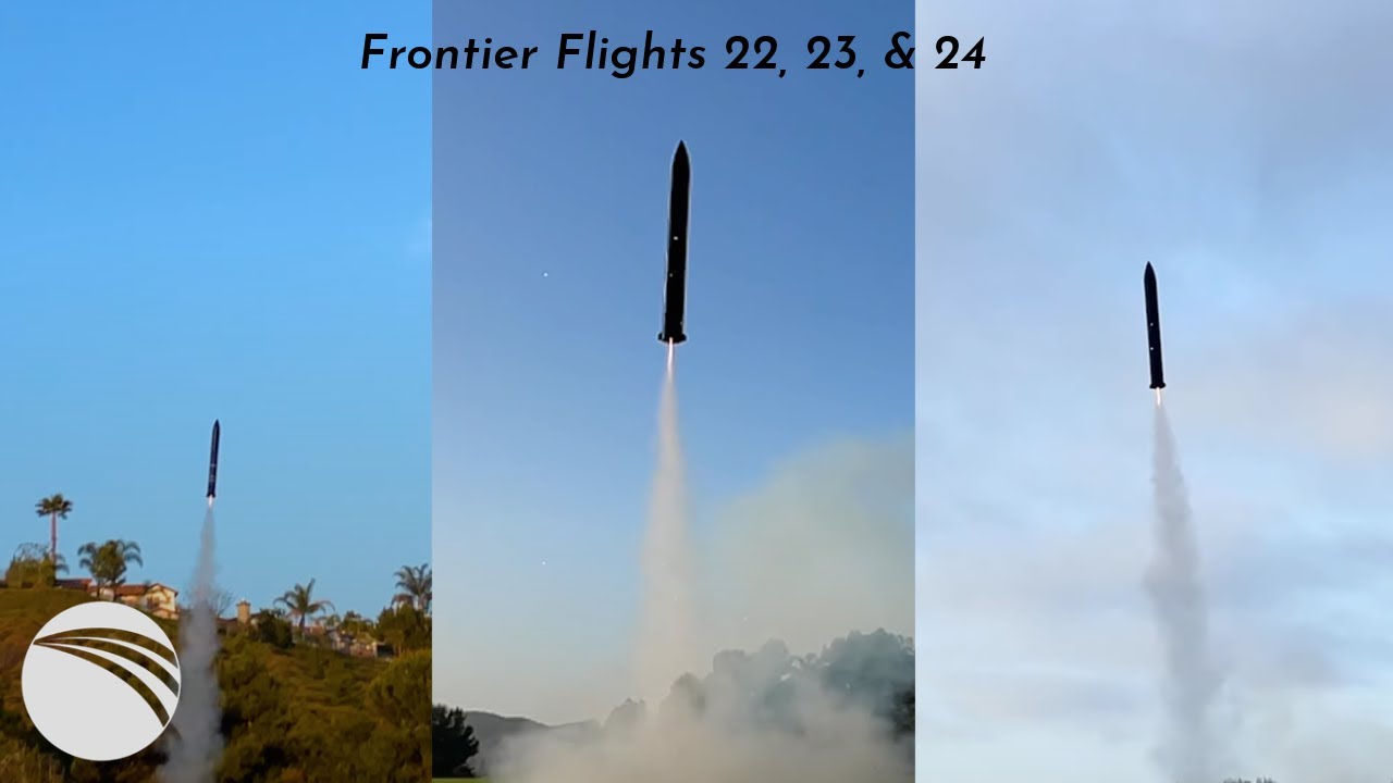 Frontier Thrust Vector Control Rocket | Flights 22, 23, & 24