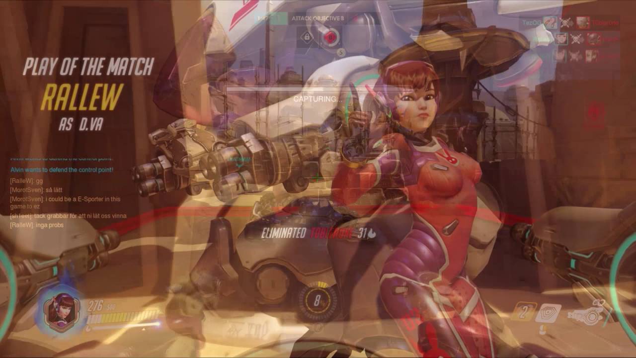 Overwatch | D.Va 5 Kill Ultimate | Quintuple Kill