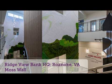 Case Study - Ridge View Bank Headquarters' Moss Wall