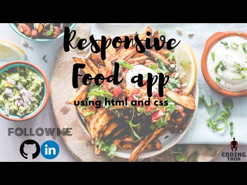 Responsive Food website || (code in my github account)