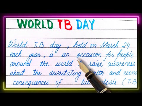 Write an essay on world TB day in english | Short note on world TB day | World TB day par essay