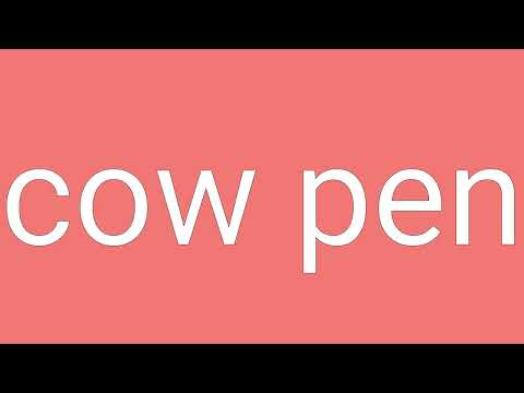 Cow Pen Definition & Meaning
