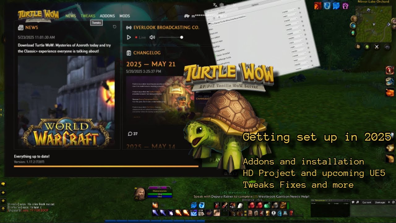 Everything you need to get started in Turtle WoW 2025 - Addons! HD Project! Tweaks and fixes!