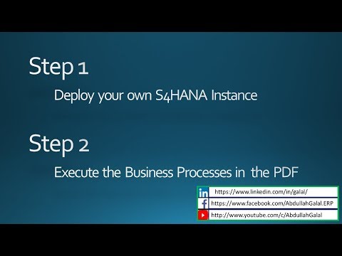 Two Steps to Learn SAP S4HANA