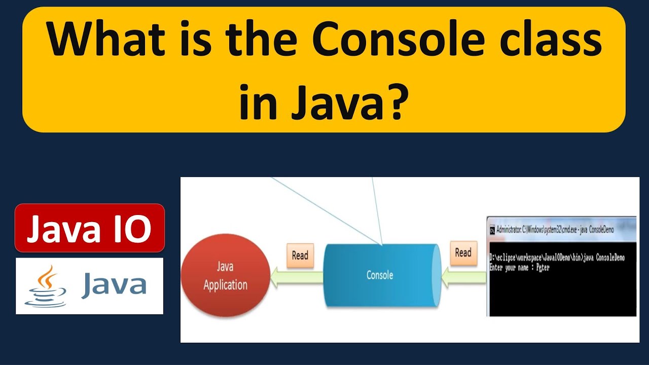 What is the Console class in Java? | Java IO | Java Tutorial