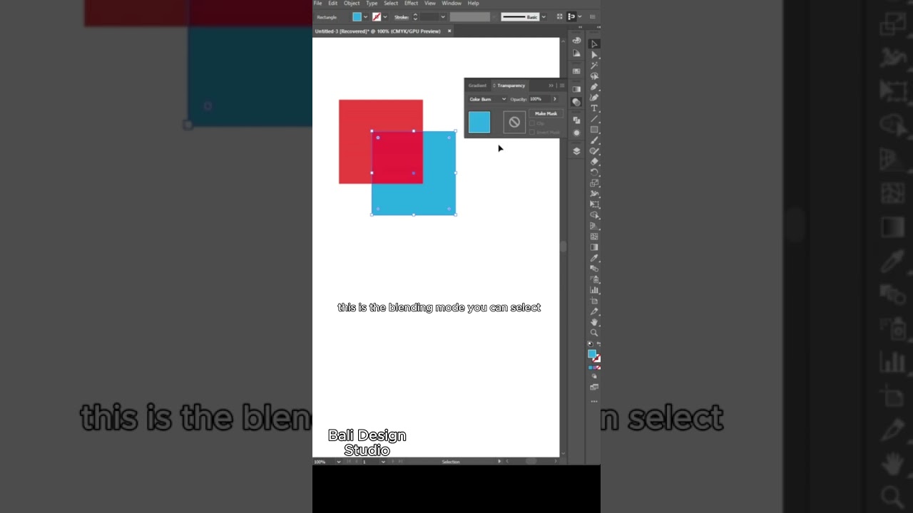 Illustrator Basic 23: Transparency Tips #illustrator #tutorial #transparency