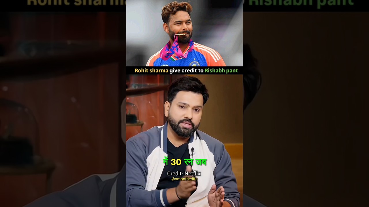 Rohit Sharma Give Credit to Rishabh Pant for World Cup Winning #shorts #kapilsharmashow #shortsfeed