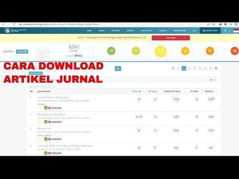 CARA DOWNLOAD JURNAL DI SINTA KEMDIKBUD