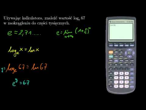 Obliczanie logarytmu naturalnego z kalkulatorem (film) | Khan Academy