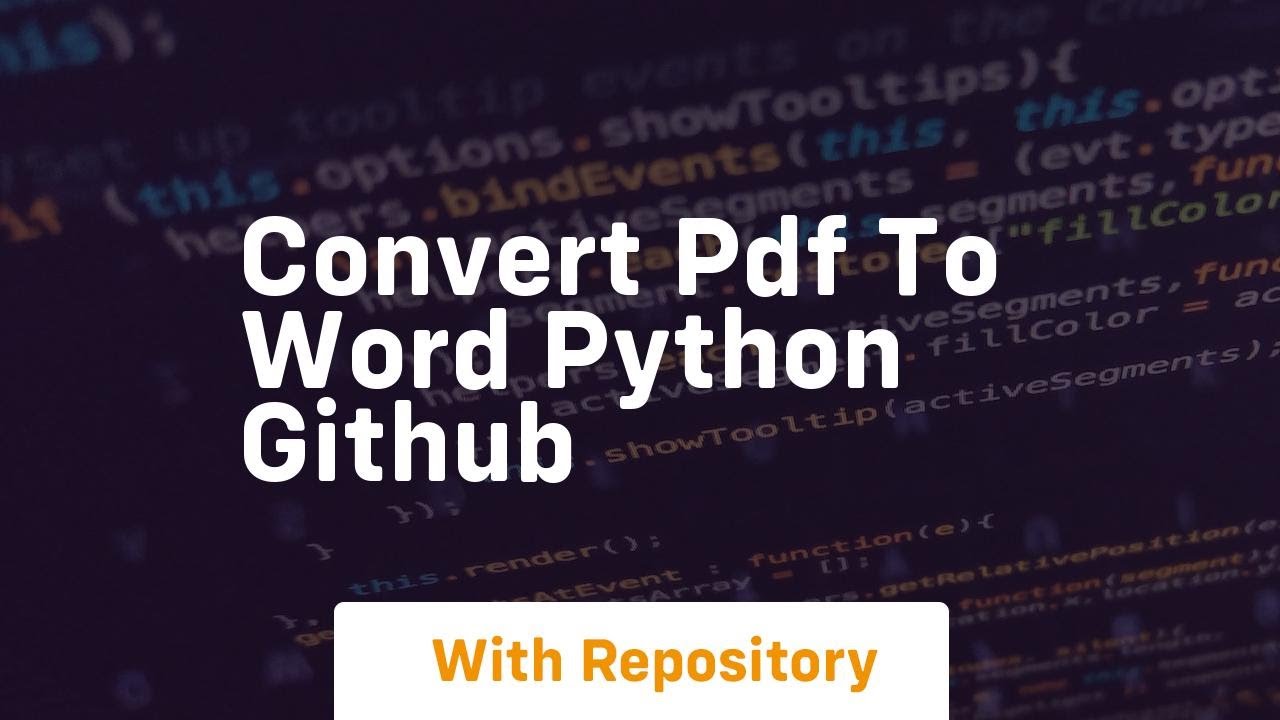 convert pdf to word python github