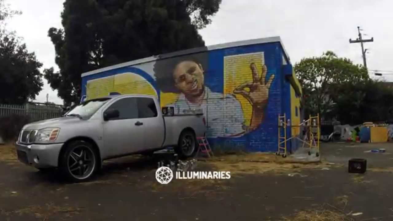 Steph Curry / Mac Dre Mural in Oakland (Timelapse Video)