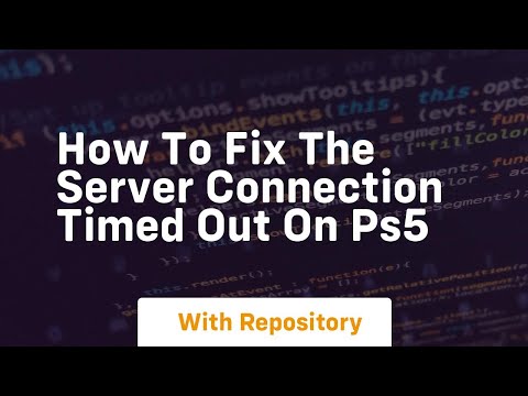 How to fix the server connection timed out on ps5
