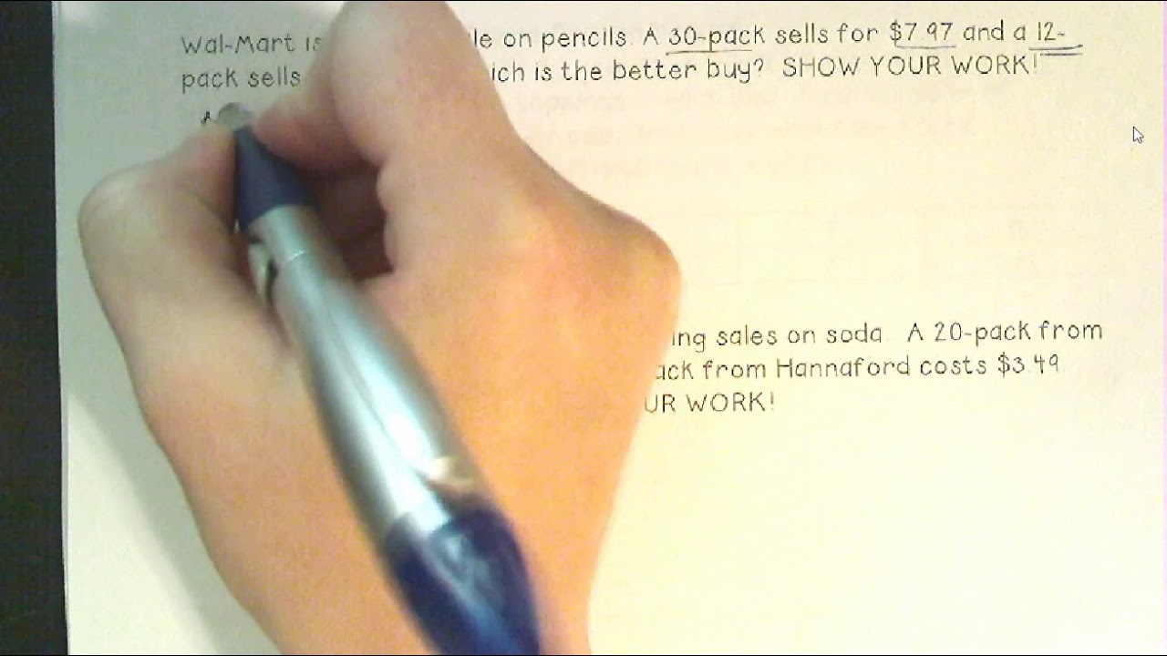 Grade 7 Module 1 Lesson 1: Unit Rate