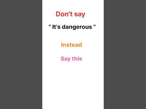 English vocabulary | Alternative words for "dangerous" | Speak English fluently and confidently
