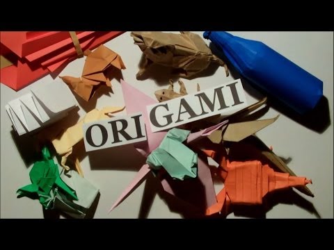 ASMR Interesting origami facts & showing my collection of paper models ...